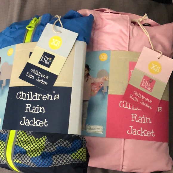 Lily & Dan | Jackets & Coats | Nwt Lily Dan Rain Jackets Size Exsmall ...